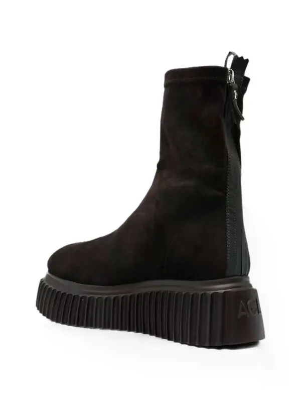 Agl Mirabel Platform-heel Ankle Boots - Brown