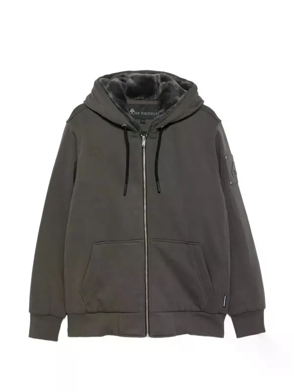Moose Knuckles Logo-patch Sweatshirt - Grey