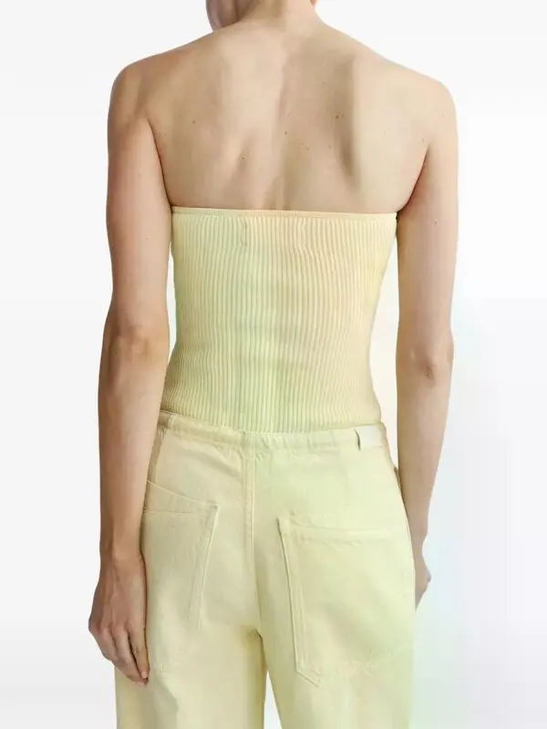 DL1961 Instasculpt™ Strapless Ribbed Knit Top