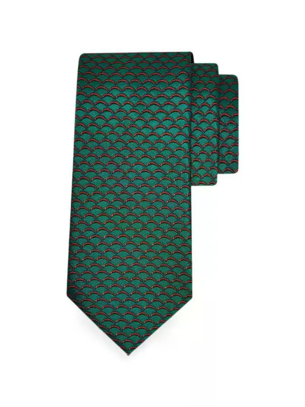 FERRAGAMO Archi-print Silk Neck Tie