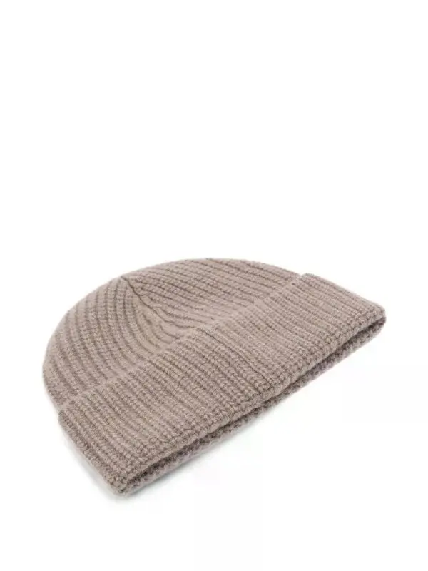 Brunello Cucinelli Ribbed-knit Cashmere Beanie Hat
