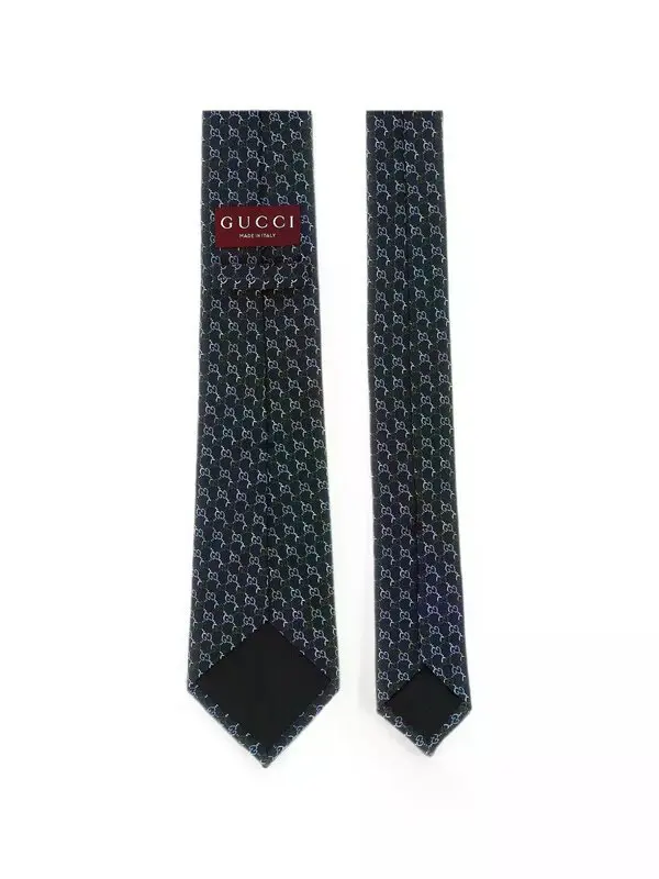 Gucci Gg Silk Jacquard Neck Tie
