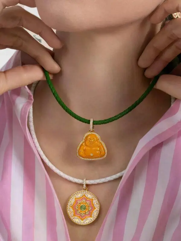 BUDDHA MAMA Braided Cord Necklace