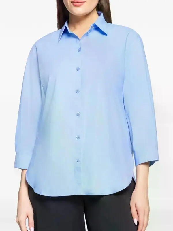 BETTY BARCLAY Gathered-back Classic-collar Shirt