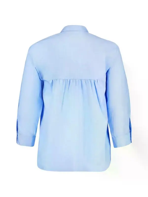 BETTY BARCLAY Gathered-back Classic-collar Shirt