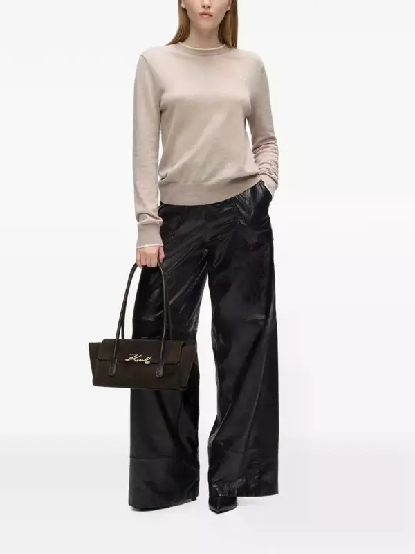 Karl Lagerfeld Elongated Shoulder Bag - Brown