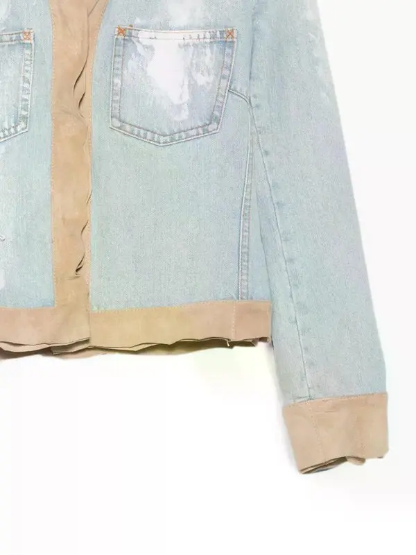 Dolce & Gabbana 2000s Distressed Panelled Denim Jacket