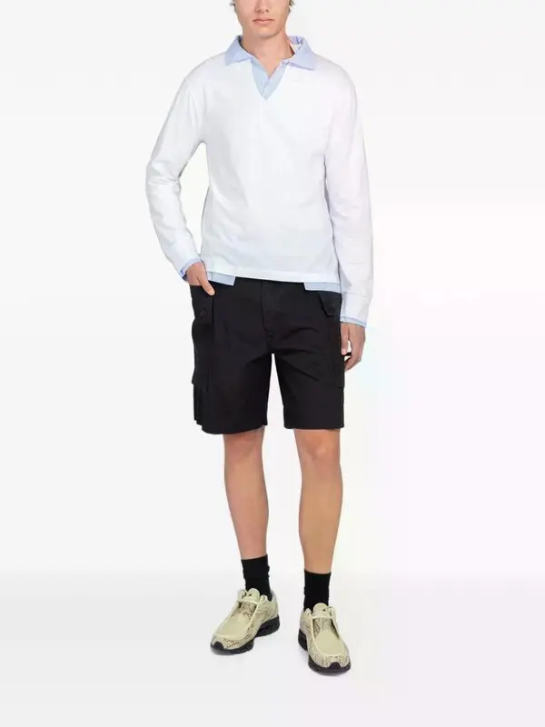 Gimaguas Luis Layered-detail V-neck Sweater - White