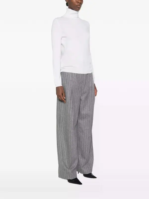 ALLUDE Roll-neck Long-sleeve Sweater