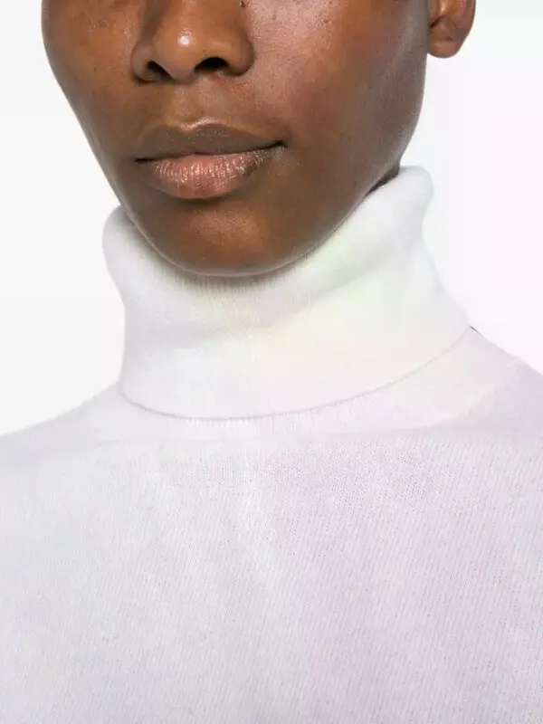 ALLUDE Roll-neck Long-sleeve Sweater