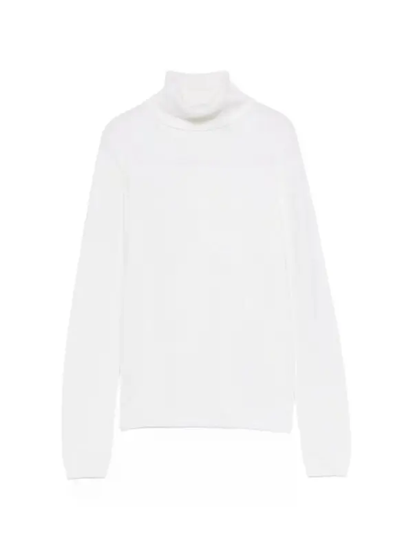 ALLUDE Roll Neck Long Sleeve Sweater - Neutrals