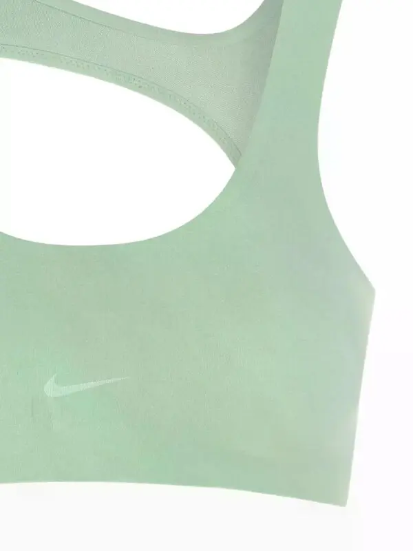 Nike Zenvy Cut-out Logo-print Sports Bra
