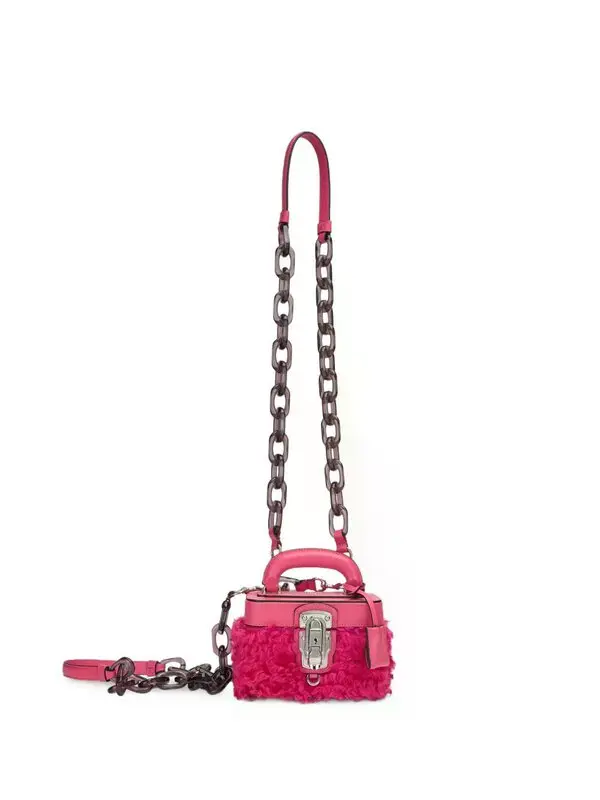 Moschino Leather Shoulder Bag - Pink