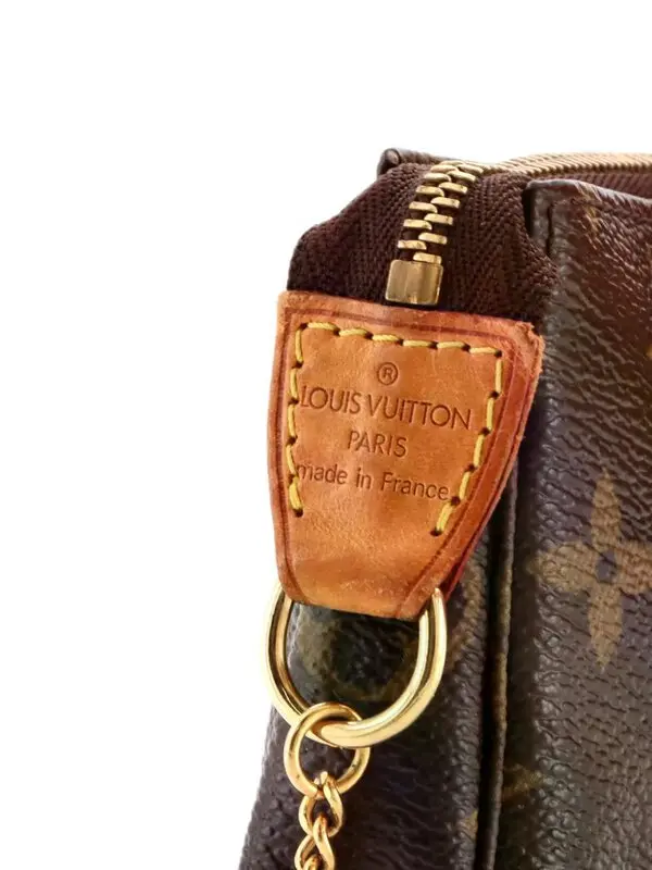 LOUIS VUITTON Monogram Canvas Pochette Accessoires Mini Clutch Bag