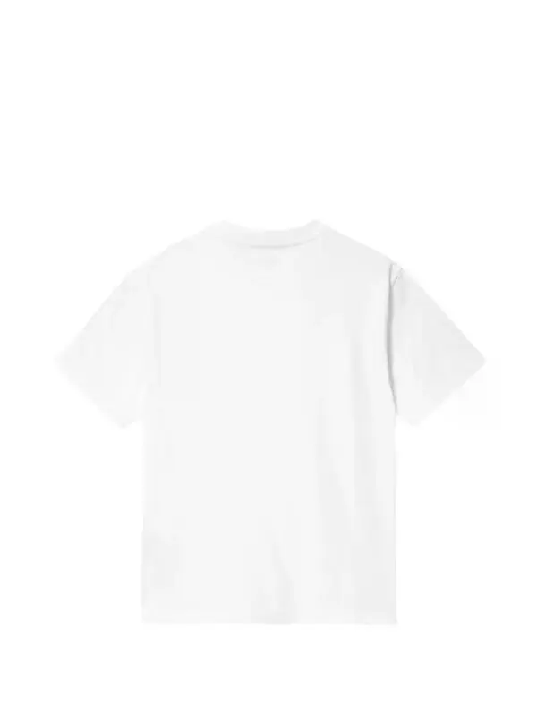 Carhartt Work In Progress Cotton Knit Heart Appliqué Pocket T-shirt - White