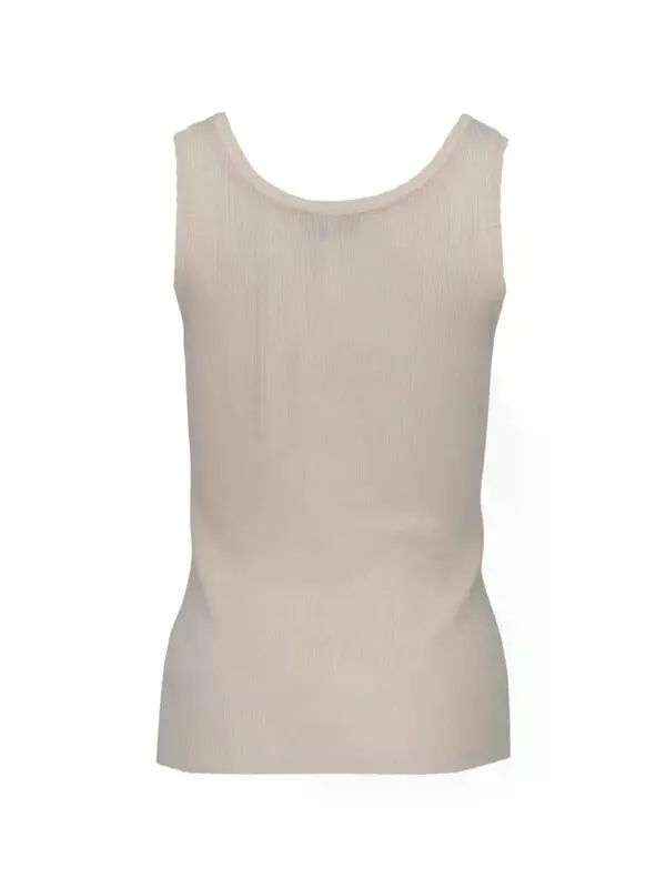 Isaia Ribbed-knit Scoop-neck Top