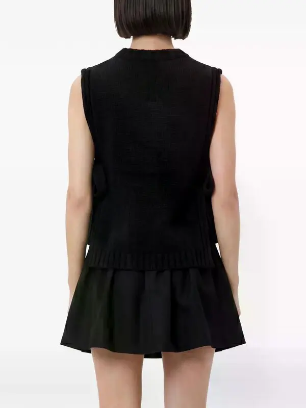 Soeur Uzel Side-tie Knitted Vest