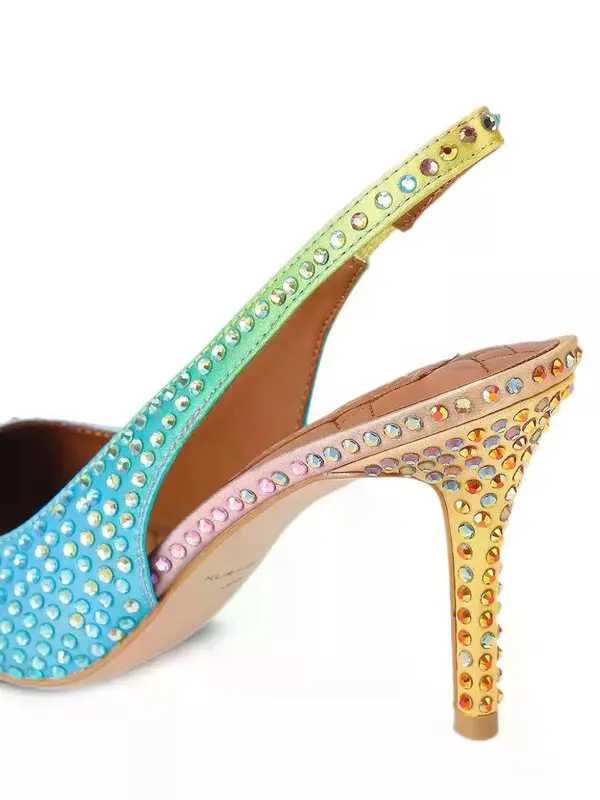 Kurt Geiger Crystal-embellished Eagle-head Pumps