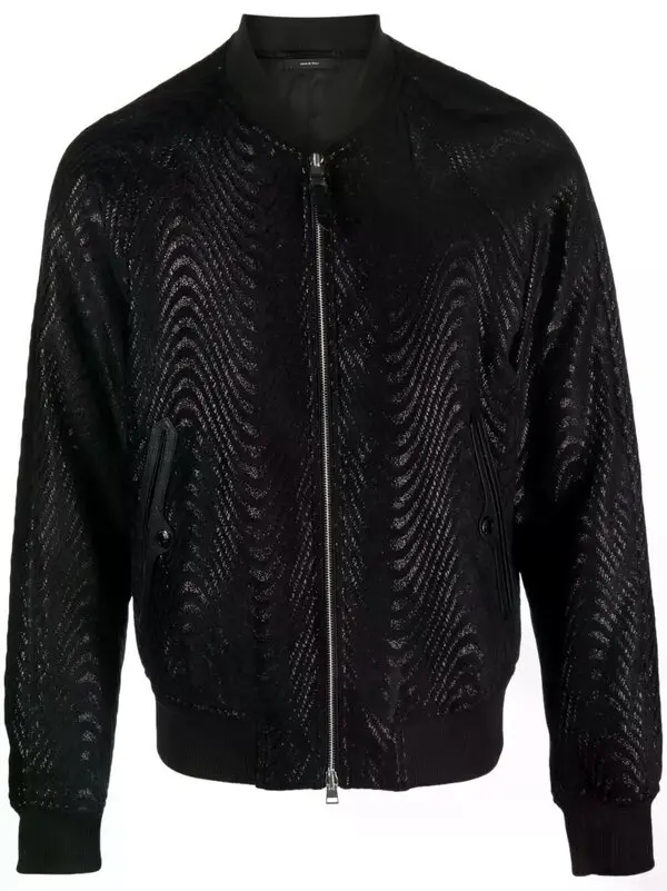 TOM FORD Wave Jacquard Bomber Jacket