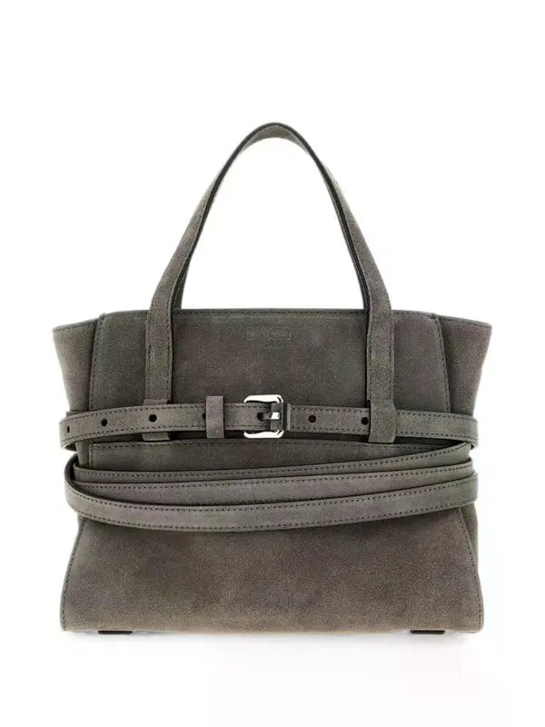 Moschino Tie Me Suede Tote Bag