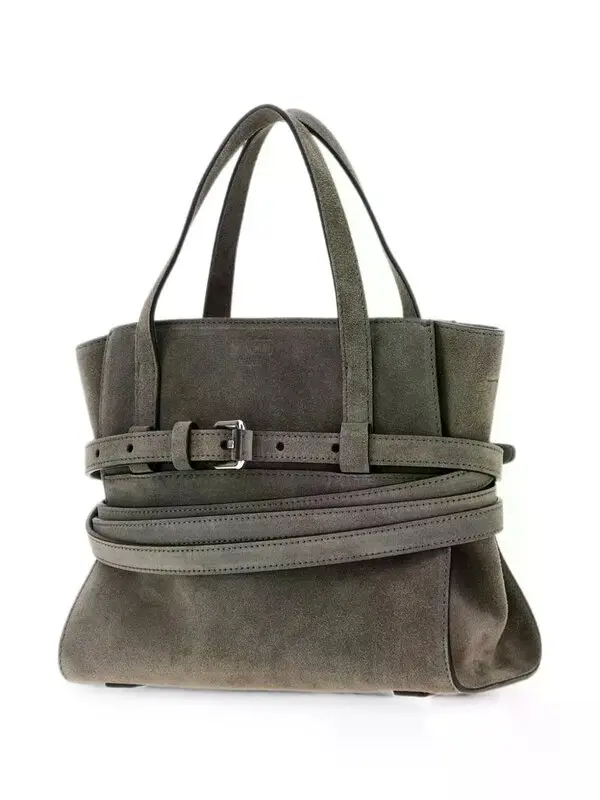 Moschino Tie Me Suede Tote Bag