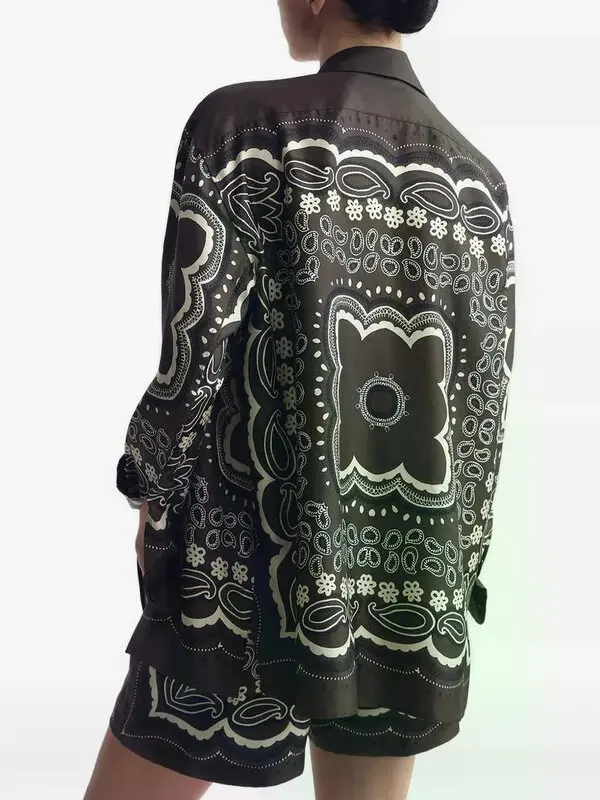 NILI LOTAN Alfie Bandana-print Shirt