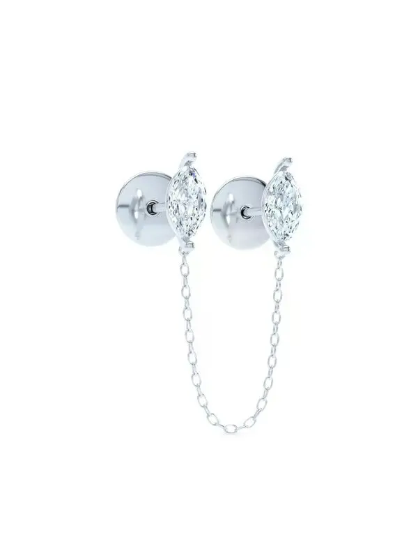 LOEV Diamond Chain-link Stud Earring