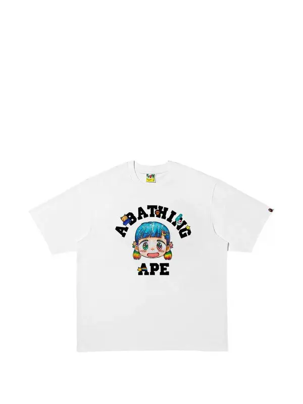 A BATHING APE X Mr. College Relaxed-fit T-shirt - White