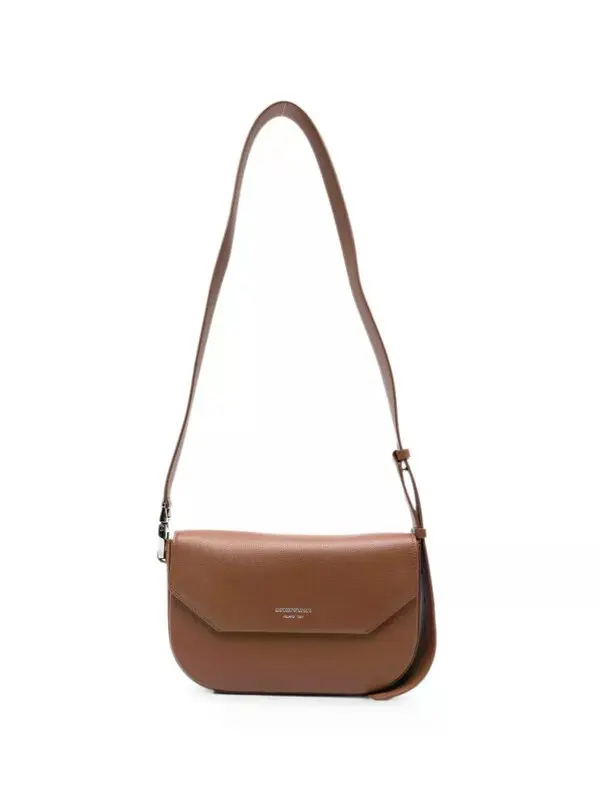 Emporio Armani 1981 Grainy Leather Shoulder Bag