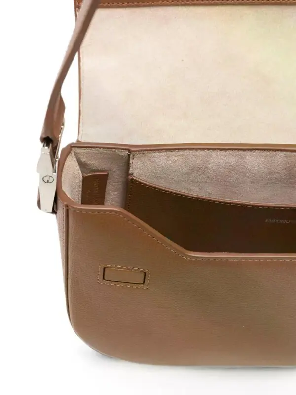Emporio Armani 1981 Grainy Leather Shoulder Bag