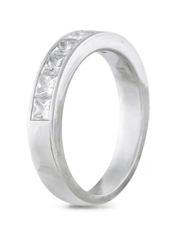 LB EXCLUSIVE Platinum Square Diamond Band Ring