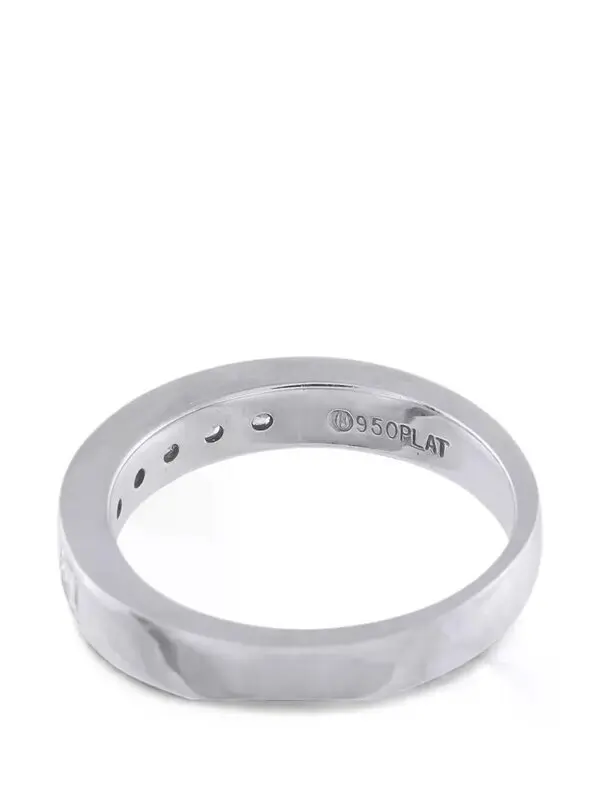 LB EXCLUSIVE Platinum Square Diamond Band Ring