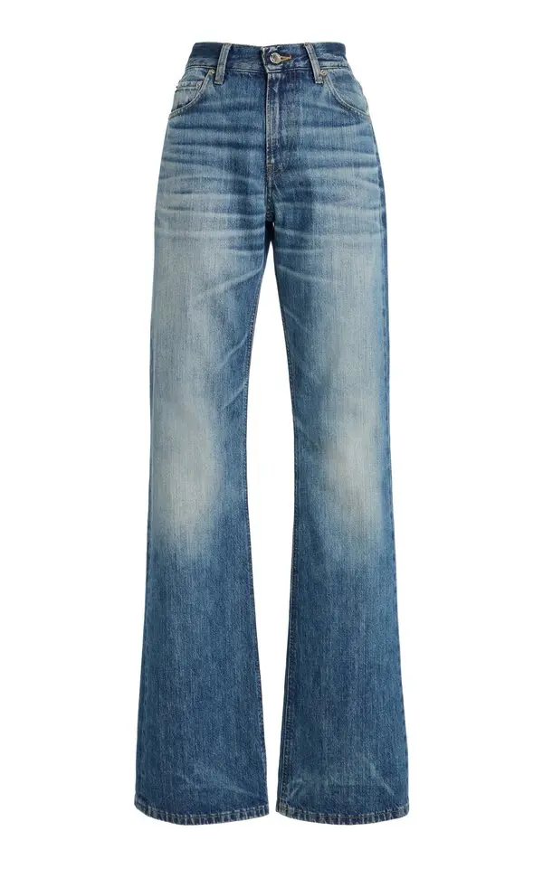 HAIKURE Flora High-rise Flared Jeans - Medium Wash