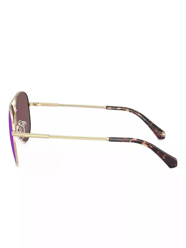 Michael Kors Chain-detail Pilot Sunglasses