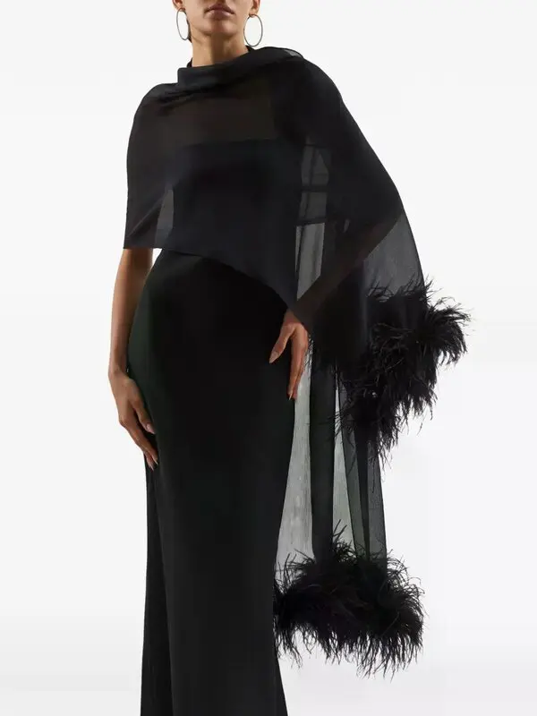 TALLER MARMO Dita Spirito Stole Feather Scarf