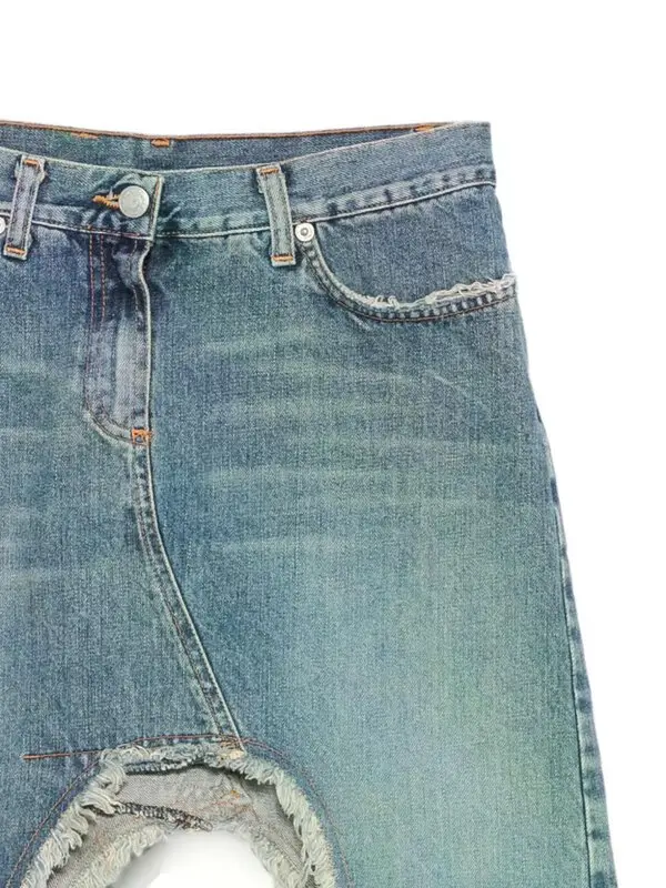 John Richmond 2000s Distressed Hem Miniskirt