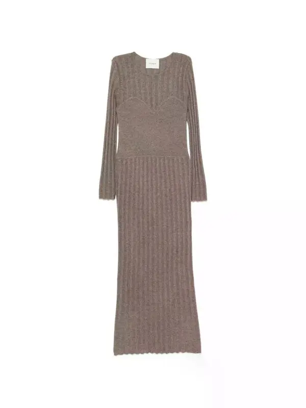 LISA YANG Ribbed Knit Maxi Dress