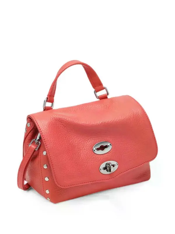 ZANELLATO Small Studded Postina Tote Bag - Orange