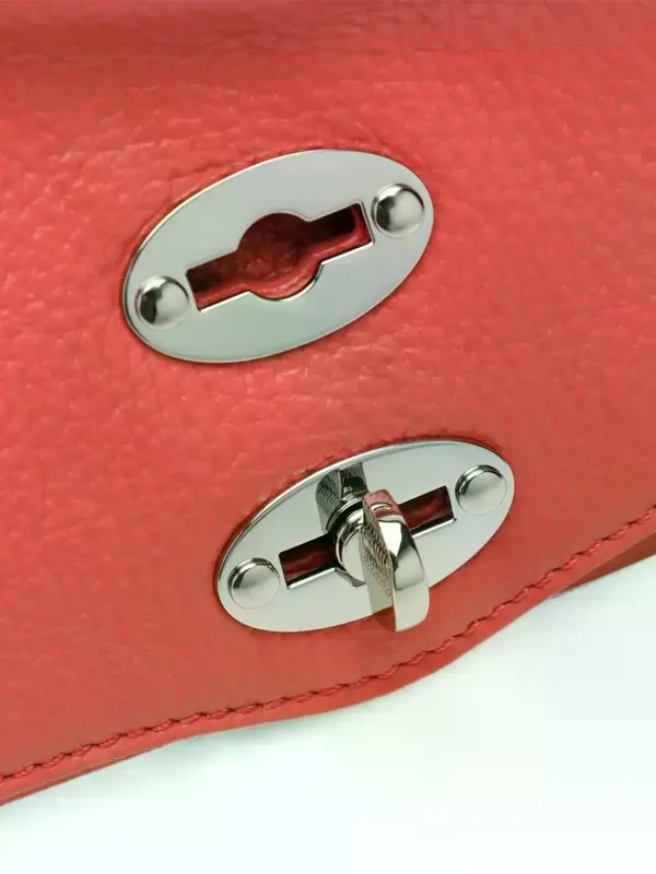 ZANELLATO Small Studded Postina Tote Bag - Orange