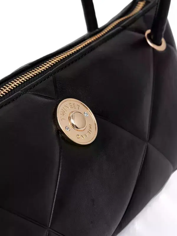 TWINSET Quilted Bowler Bag With Logo