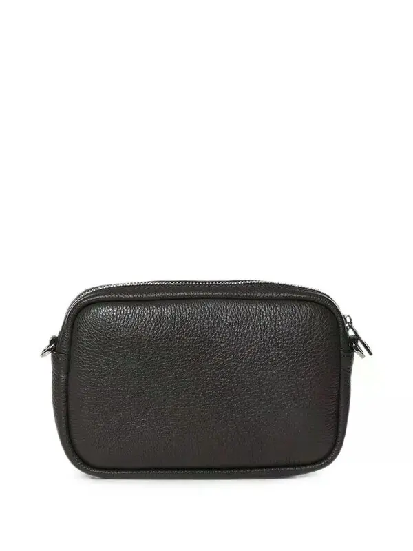 Loewe Logo-print Pebbled Messenger Bag - Grey