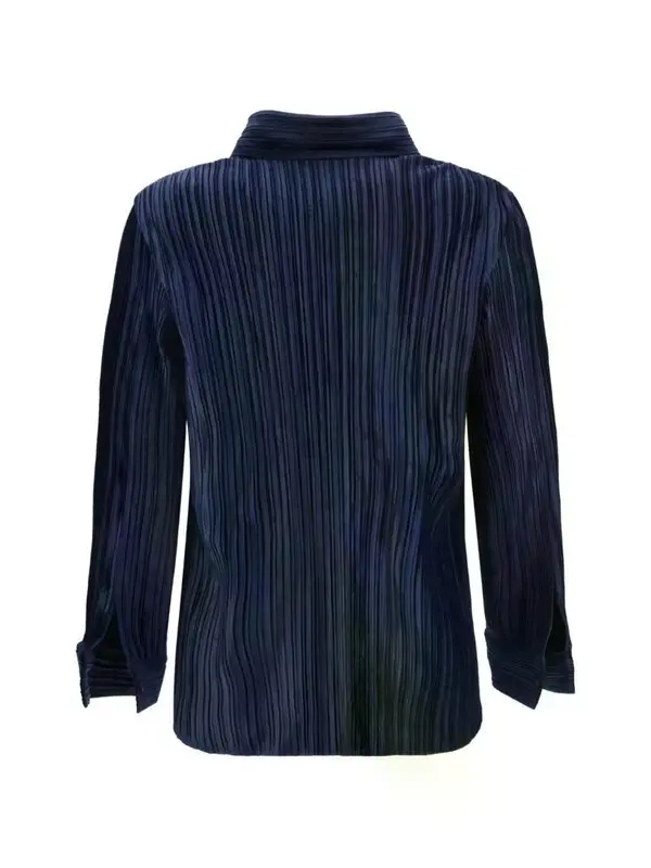 GONGDID DESIGN Plissé Effect Shirt