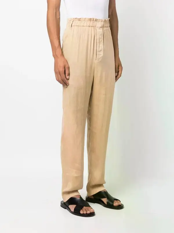 Saint Laurent Straight-leg Silk-blend Trousers