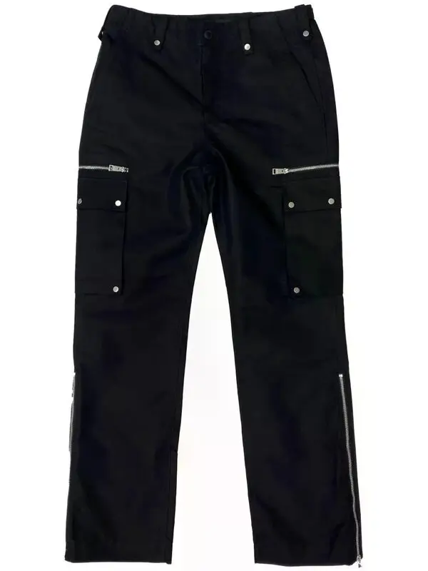 PURPLE BRAND Straight-leg Cargo Jeans - Black