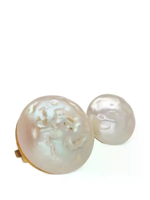 COPPOLA E TOPPO Faux-pearl Clip-on Earrings - Gold