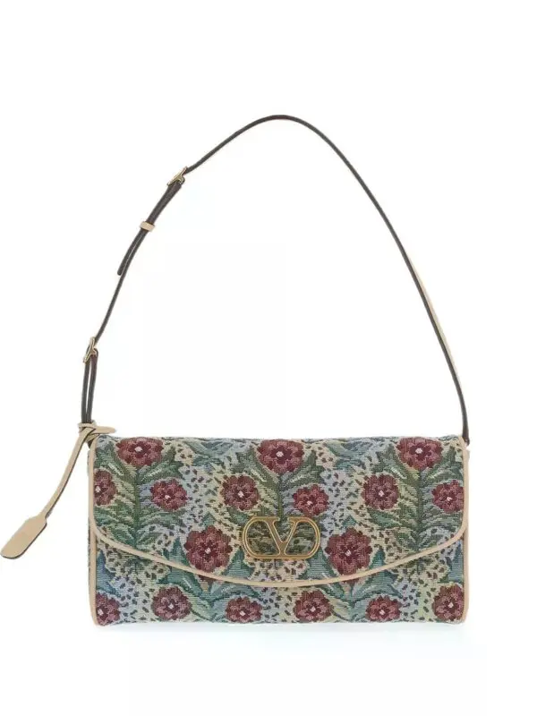 Valentino Garavani Locò Floral-tapestry Shoulder Bag