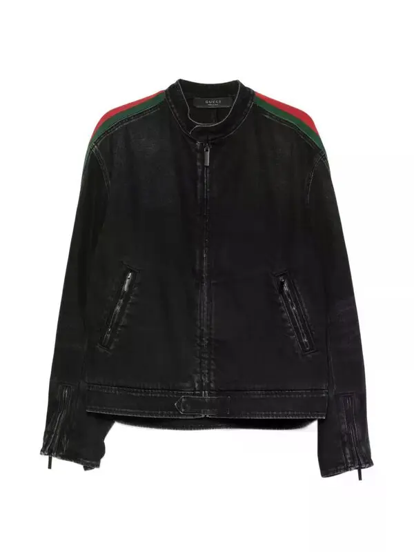 Gucci Web-stripe Denim Jacket