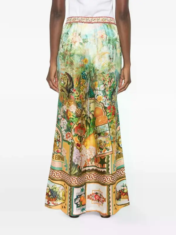 Camilla Graphic-print Palazzo Pants