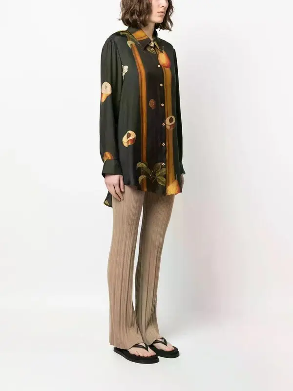 UMA WANG Graphic-print Button-up Shirt