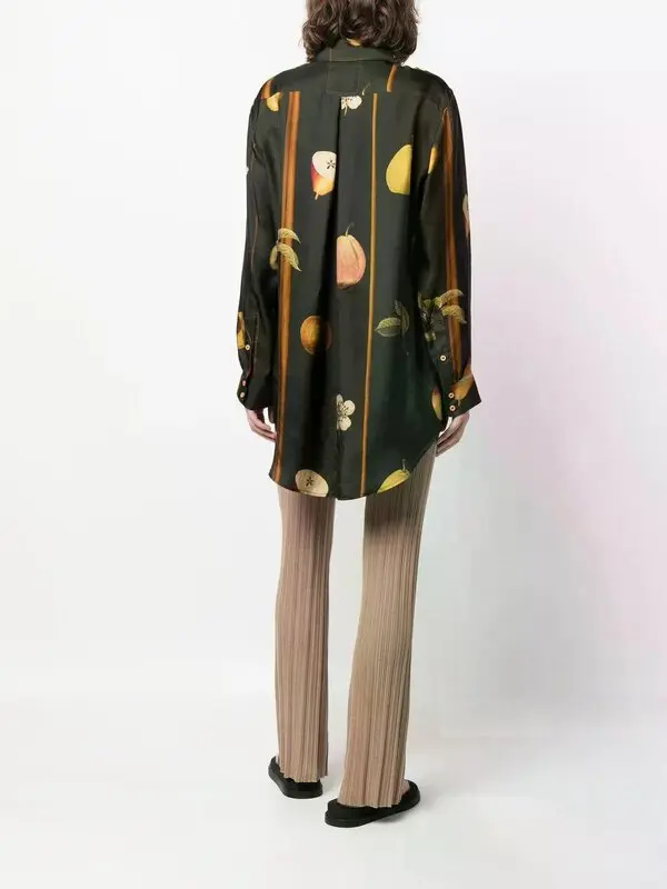 UMA WANG Graphic-print Button-up Shirt